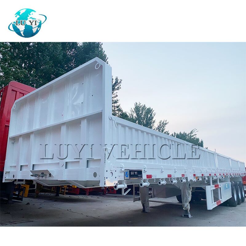 3 Axle White Side Wall Trailer| 3 Axle Drop Side Trailer