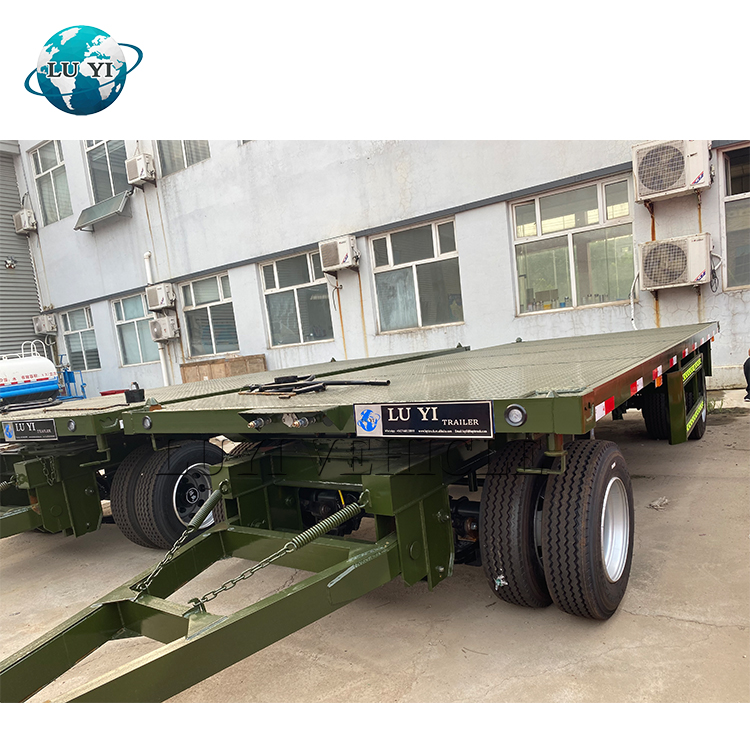 Drawbar Flatbed Semi Trailer