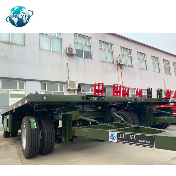 Drawbar Flatbed Semi Trailer