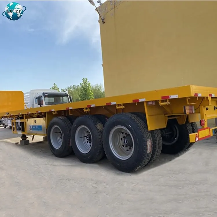 3 axle flatbed trailer