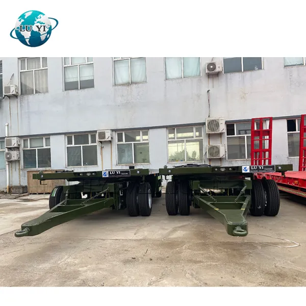 Drawbar Flatbed Semi Trailer