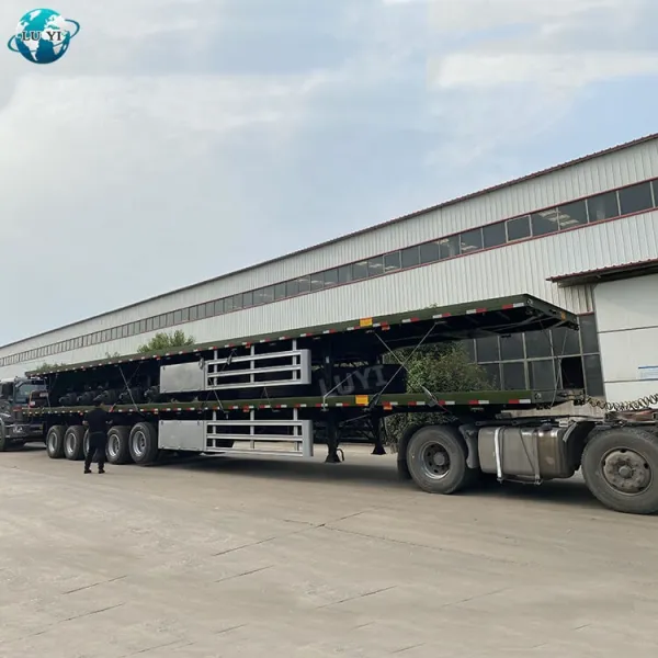 Army Green 5 Axle Flatbed Trailer