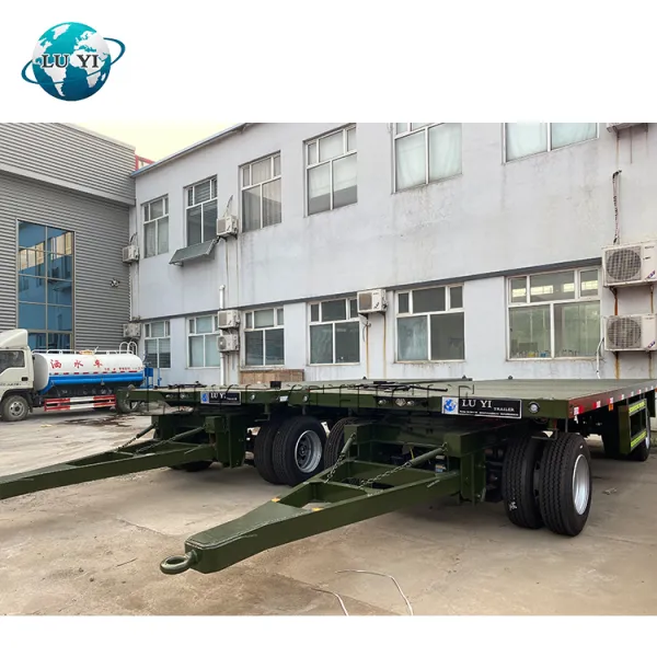 Drawbar Flatbed Semi Trailer