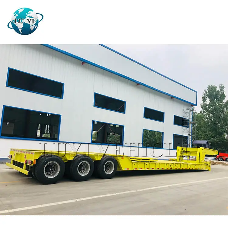 Heavy Equipment Lowbed Semi Trailer
