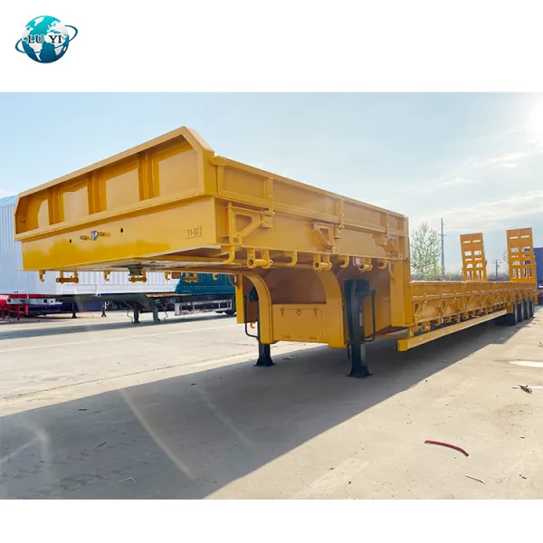 4 axle100 ton lowbed trailer