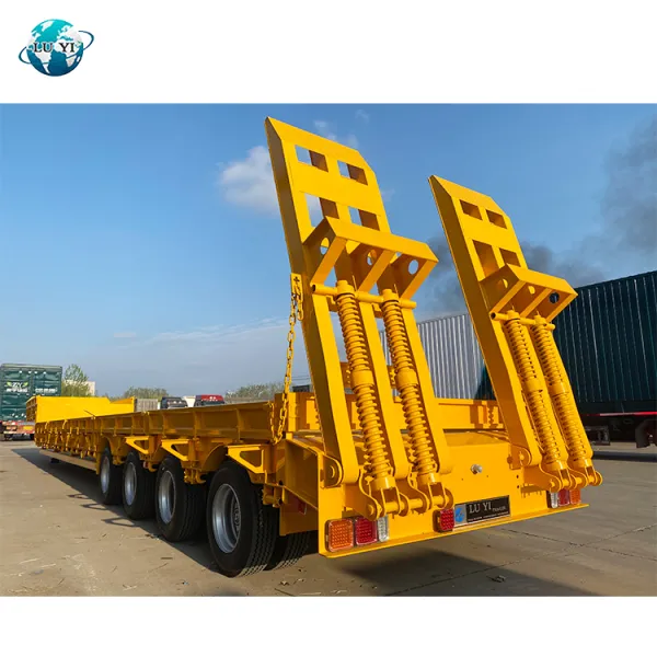 4 axle100 ton lowbed trailer