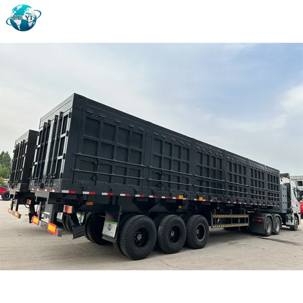 3 axle side dump trailer