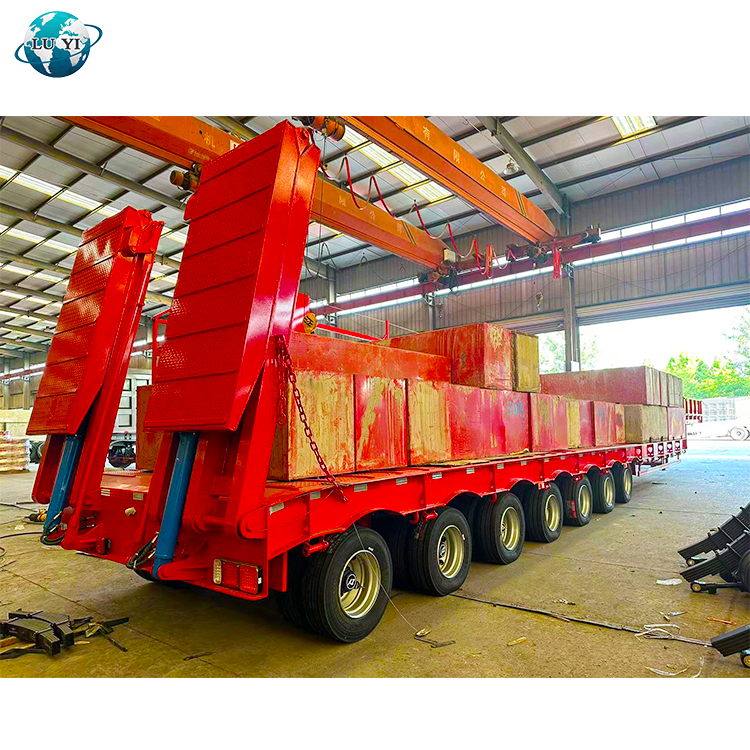 7 axle lowbed semi trailer