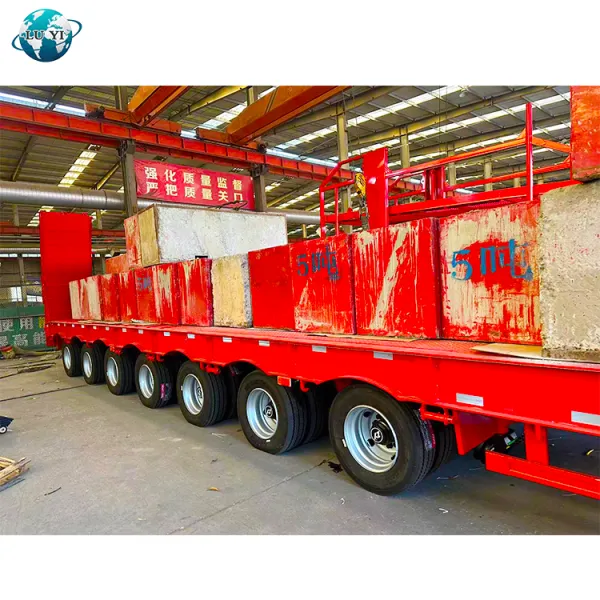 7 axle lowbed semi trailer