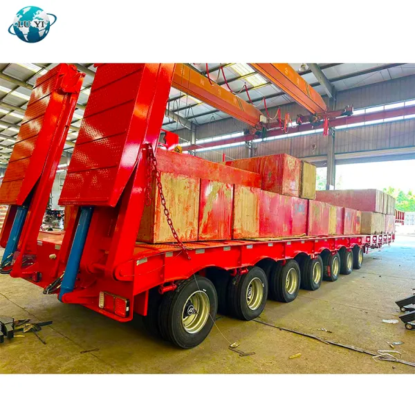 7 axle lowbed semi trailer