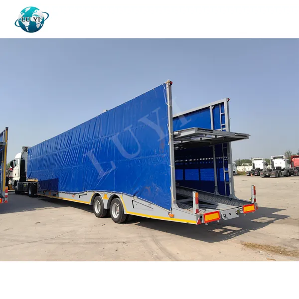 2 axle car carrier semi trailer