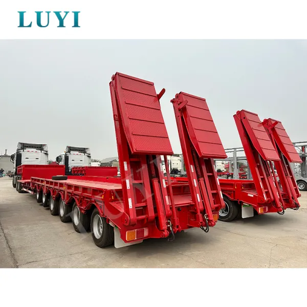 6 axle low bed semi trailer