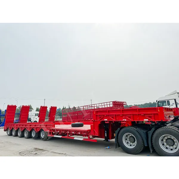 6 axle low bed semi trailer
