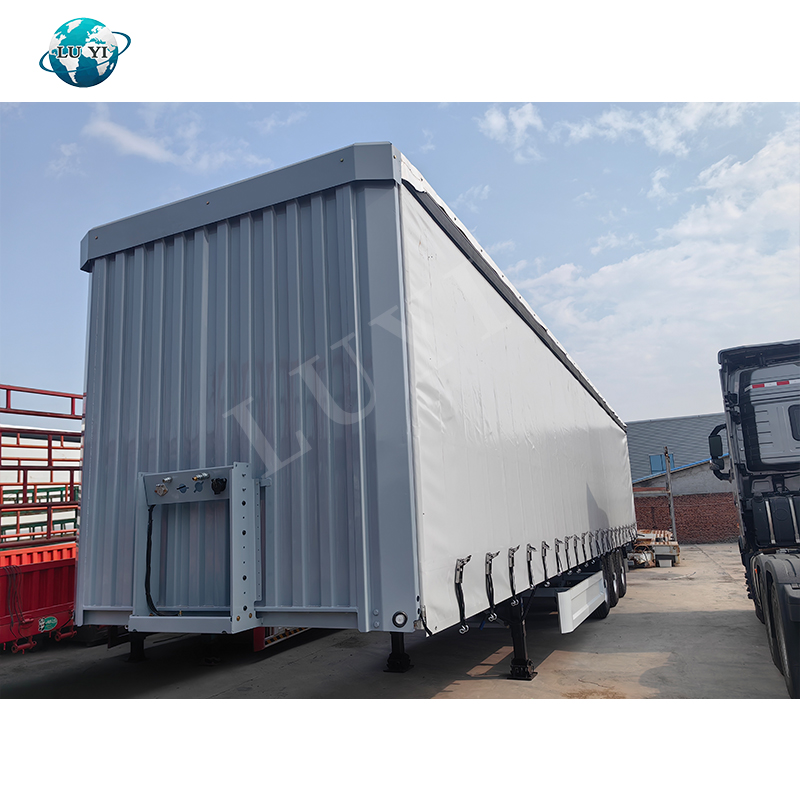 wooden floor Side curtain semi trailer