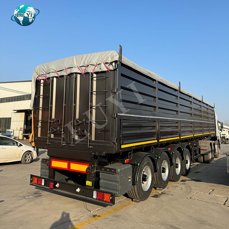 4 axle side tipper trailer