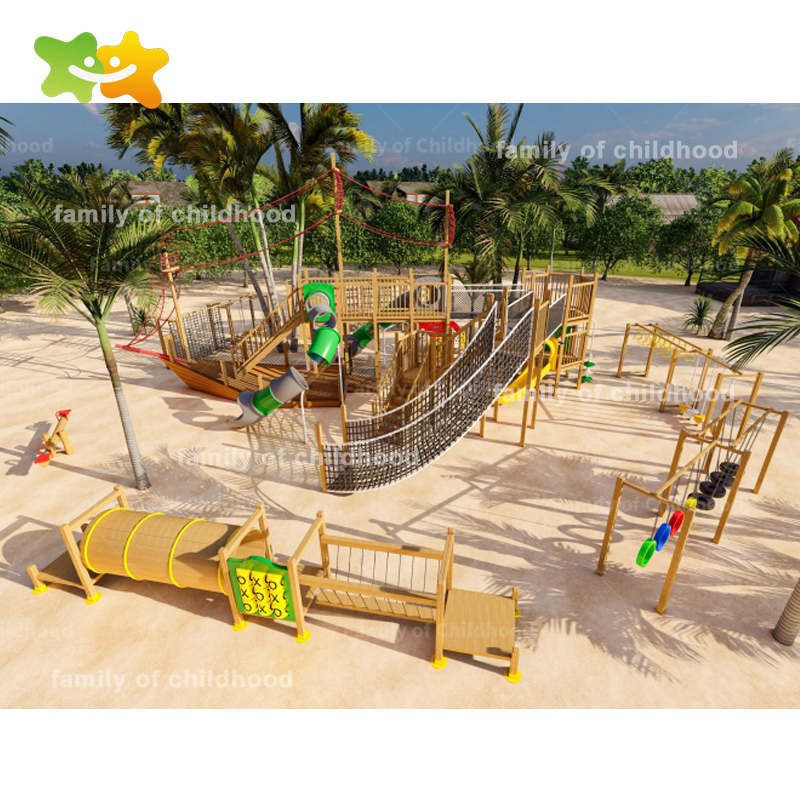 Outdoor Playground Equipment for Maldives Hotel and Resort Projects