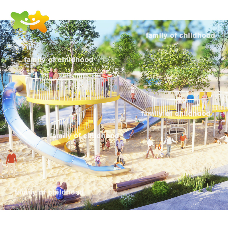 Outdoor Children's Playground Equipment Manufacturer for Resort Hotels