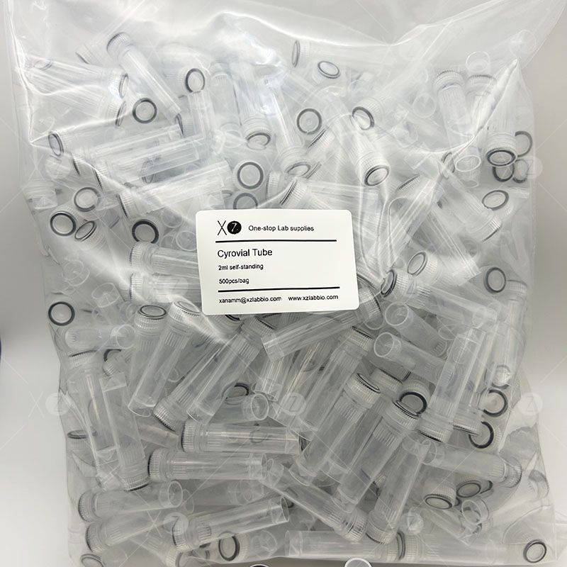 2ml Self-Standing Cryovial Tubes: Colorful Caps for Lab Use