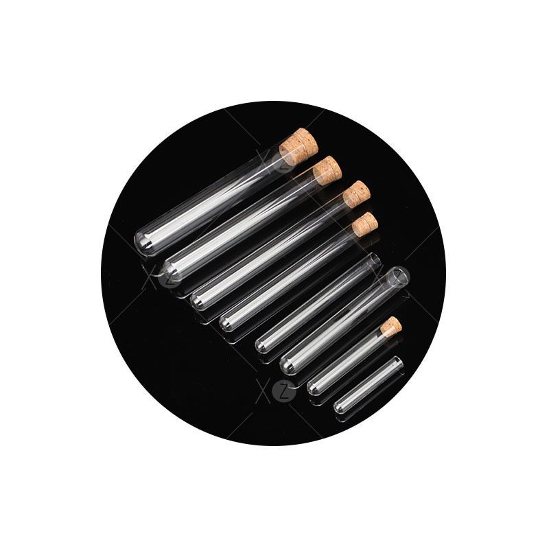 15ml Borosilicate Glass Test Tubes with Screw Cap & Cork Stoppers
