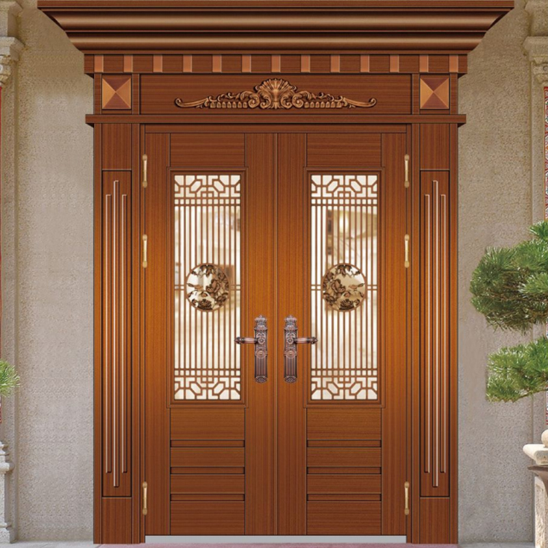 European Style Classical Imitation Copper Armored Door