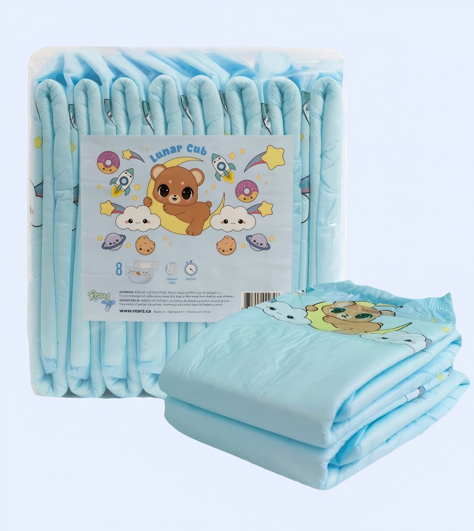 Custom Disposable Adult Printed ABDL Diapers 6000ml