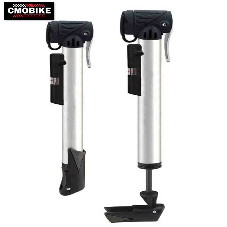 Portable Aluminum Mini Bicycle Pump with Gauge for All Bike Valves ...