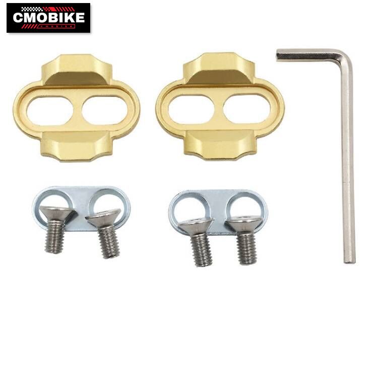 Gold Copper Mountain Bike Cleats - Durable Pedal Lock Compatible with ...