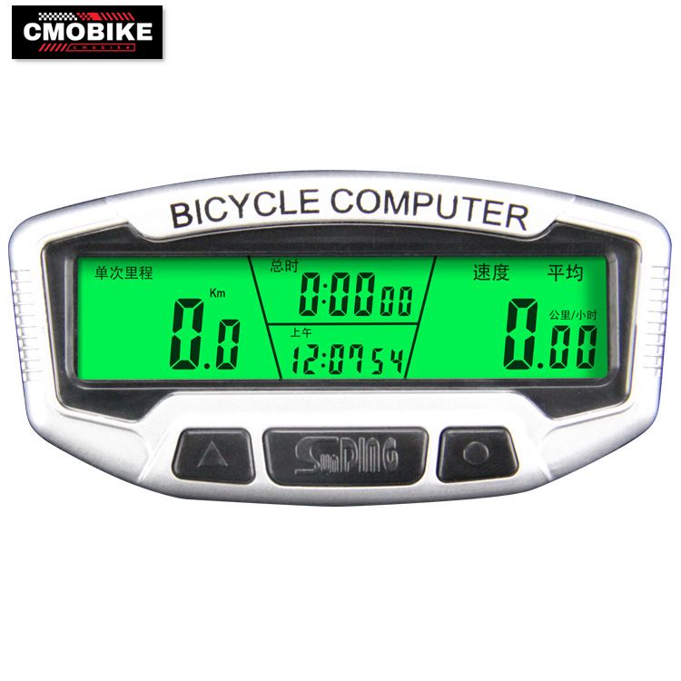 Large Screen Bike Speedometer | Portable LCD Electric Bike Computer for ...