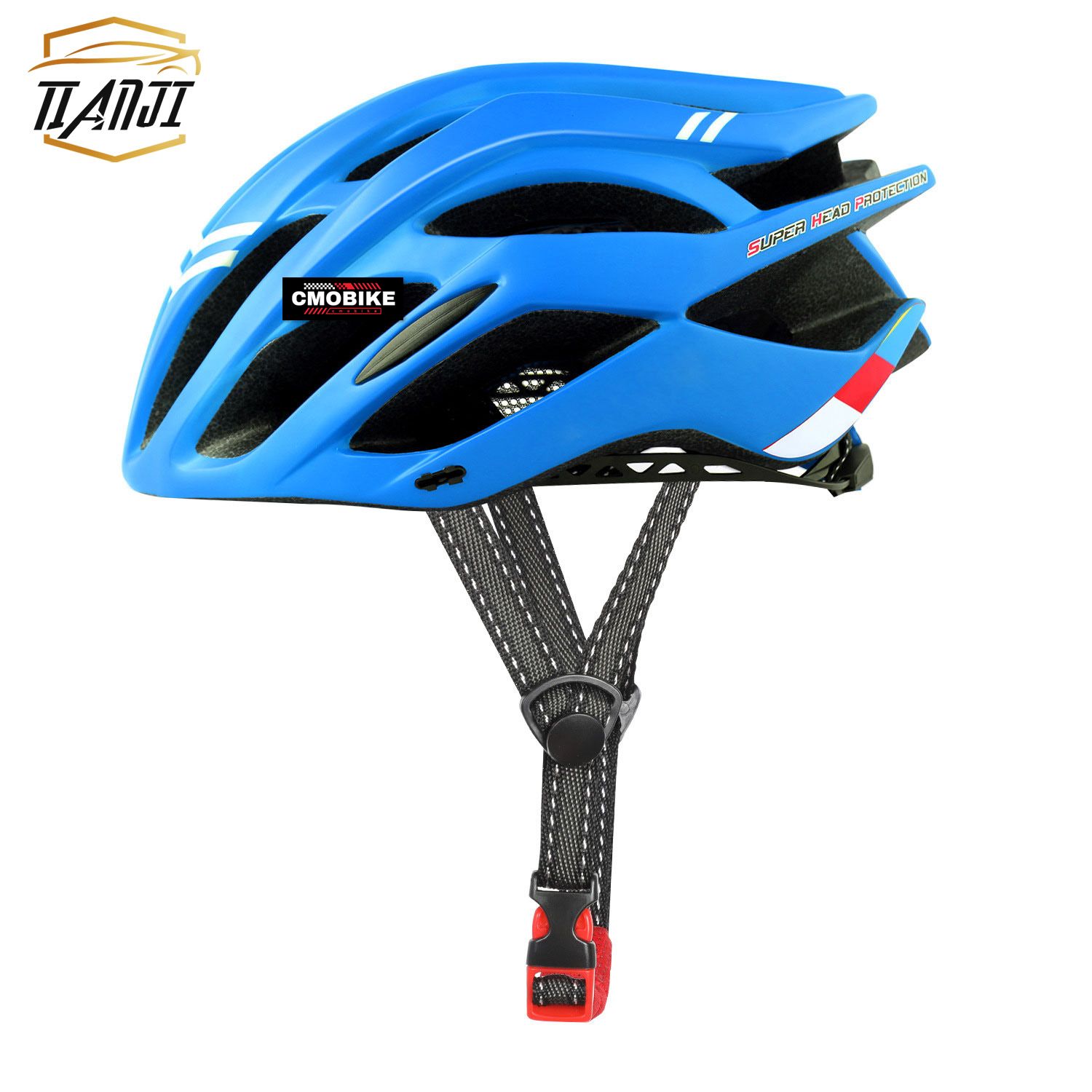High Density Adjustable Adult Bicycle Helmet with Light for Safe Cycling
