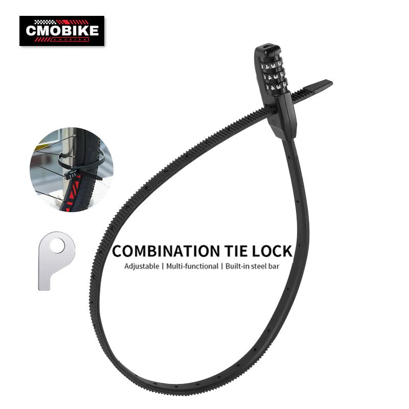 Versatile Portable Zip-Tie Locks for Motorcycle Helmets & Mountain Bikes