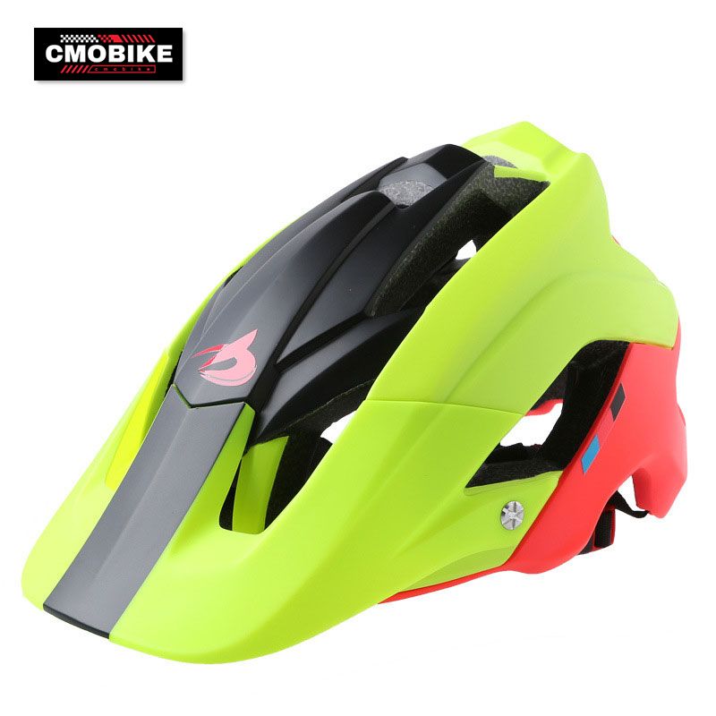 Adjustable Red Mountain Bike Helmet for Road Safety & Shock Protection