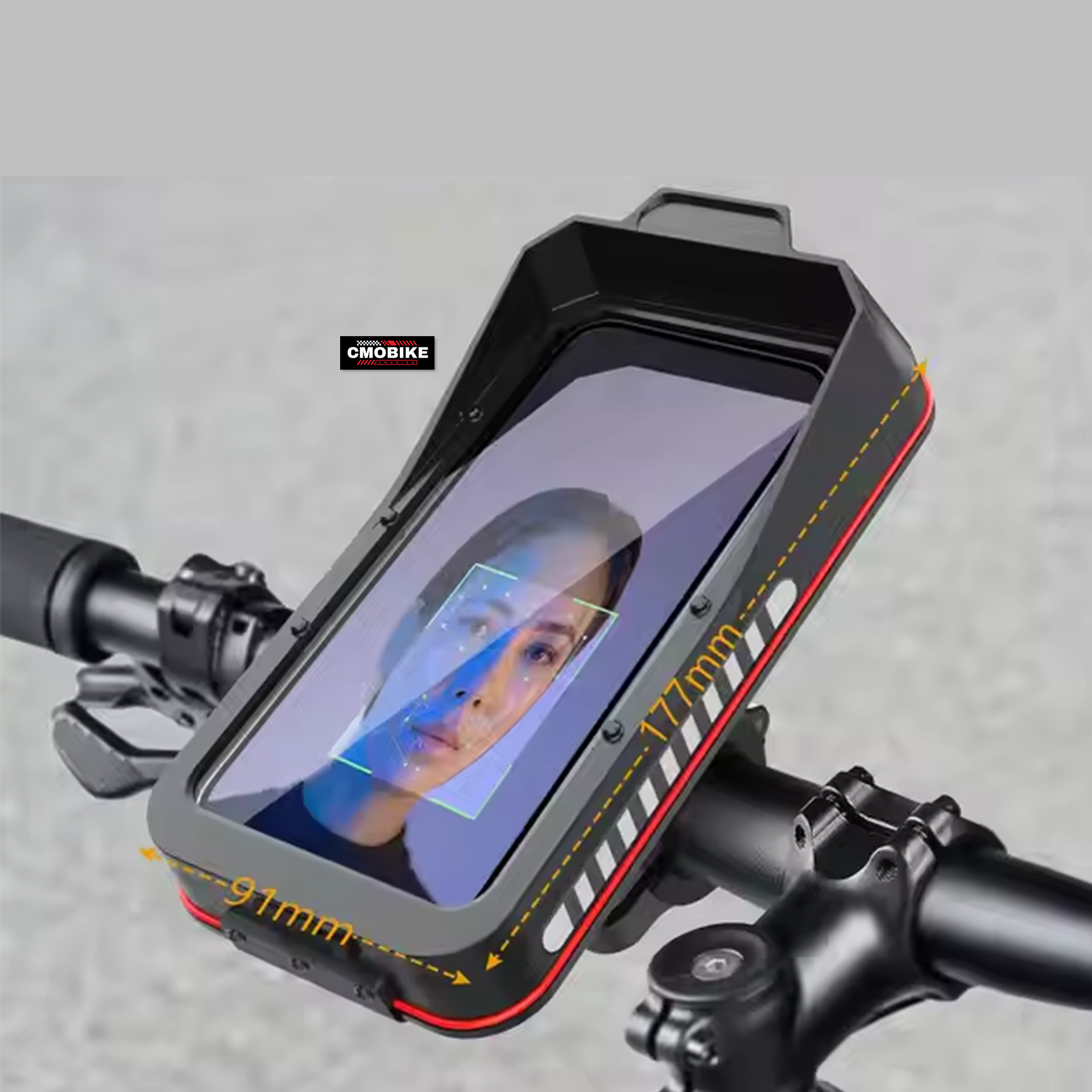 360° Rotating Bike Phone Holder - Shock Absorber & Water Resistant for ...