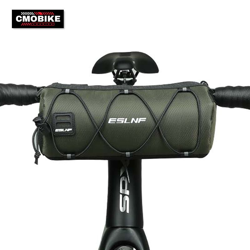2.5L Bike Handlebar Bag - Durable Front Storage with Rubber Strap for ...