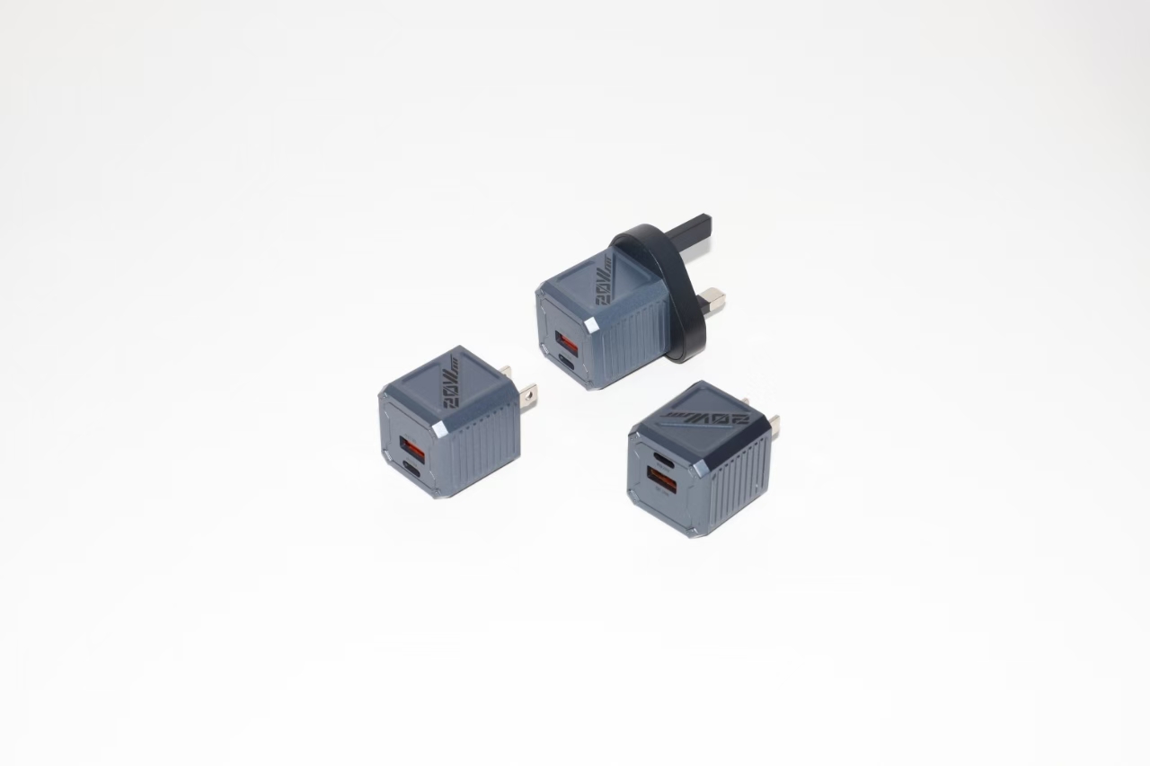 20W Dual Port USB Charger (Type-C + USB-A) with PPS - Compact & Fast ...