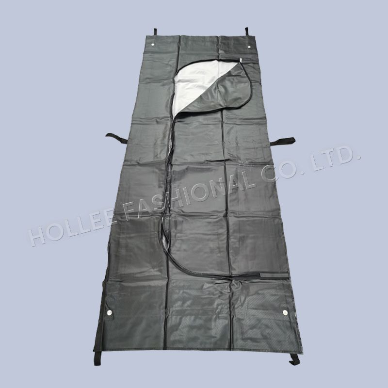 PVC 0.40mm Heavy Duty Remains Cadaver bag With 6 Strap Handles