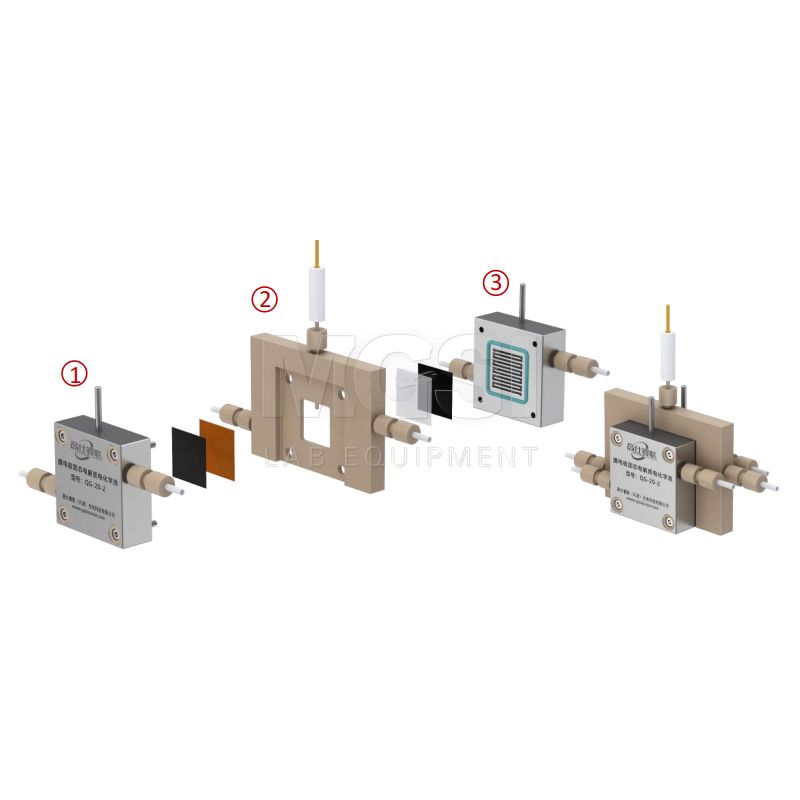 Solid electrolyte electrochemical cell (three-electrode system) QG-20-2
