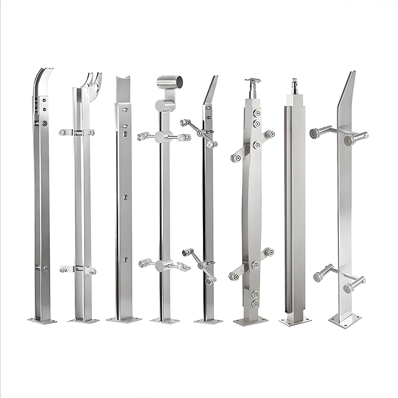 Premium Stainless Steel Round Post Columns for Glass Railing Balusters