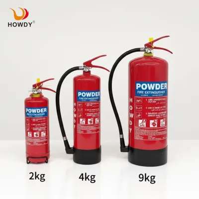 Certified 1-9kg Dry Powder Fire Extinguishers for Safety.