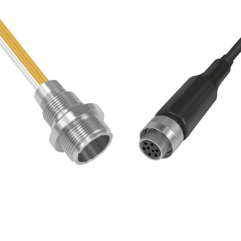 Lanhe Fiber Optic 4 Fiber 4 Power Hybrid Connector
