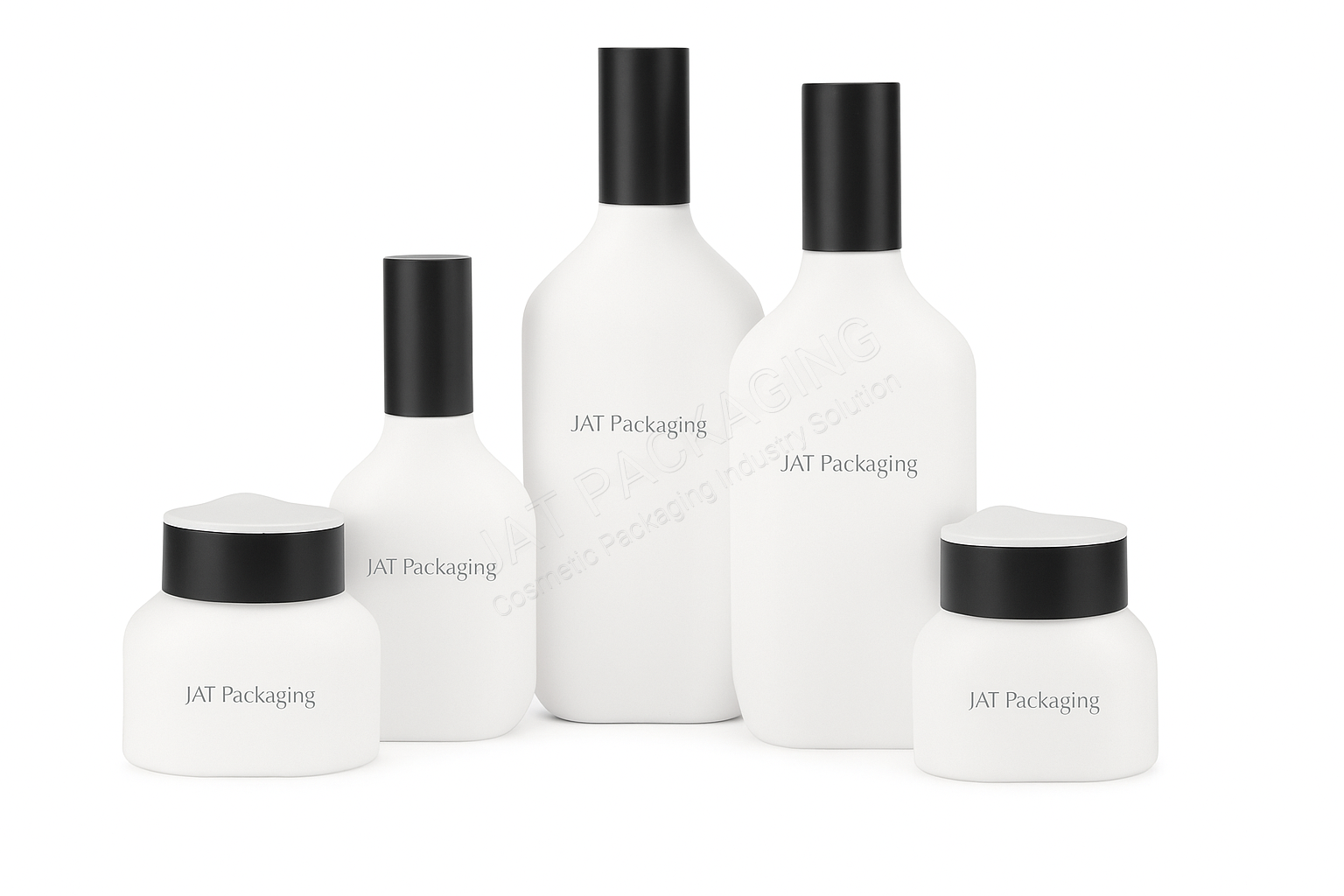 White Sculpted Cosmetic Packaging Series