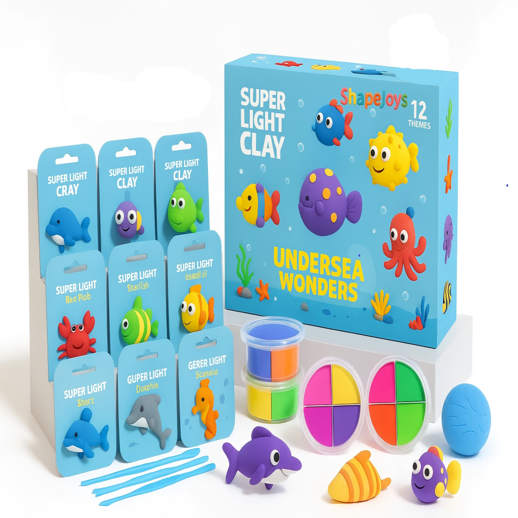 Ocean Creatures clay,clay sea animals,clay turtles