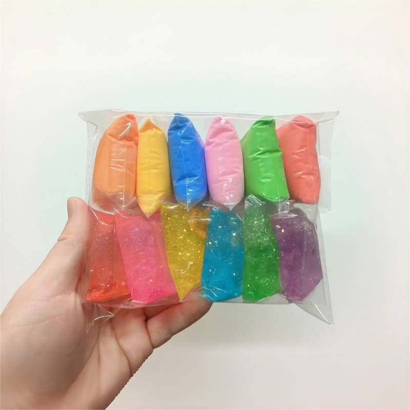 slime mixed with clay
