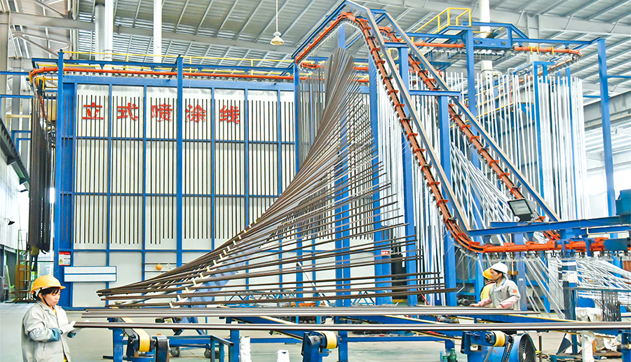 Vertical Powder Coating Production line