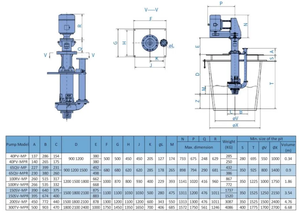 100RV-MP Vertical Spindle Pump