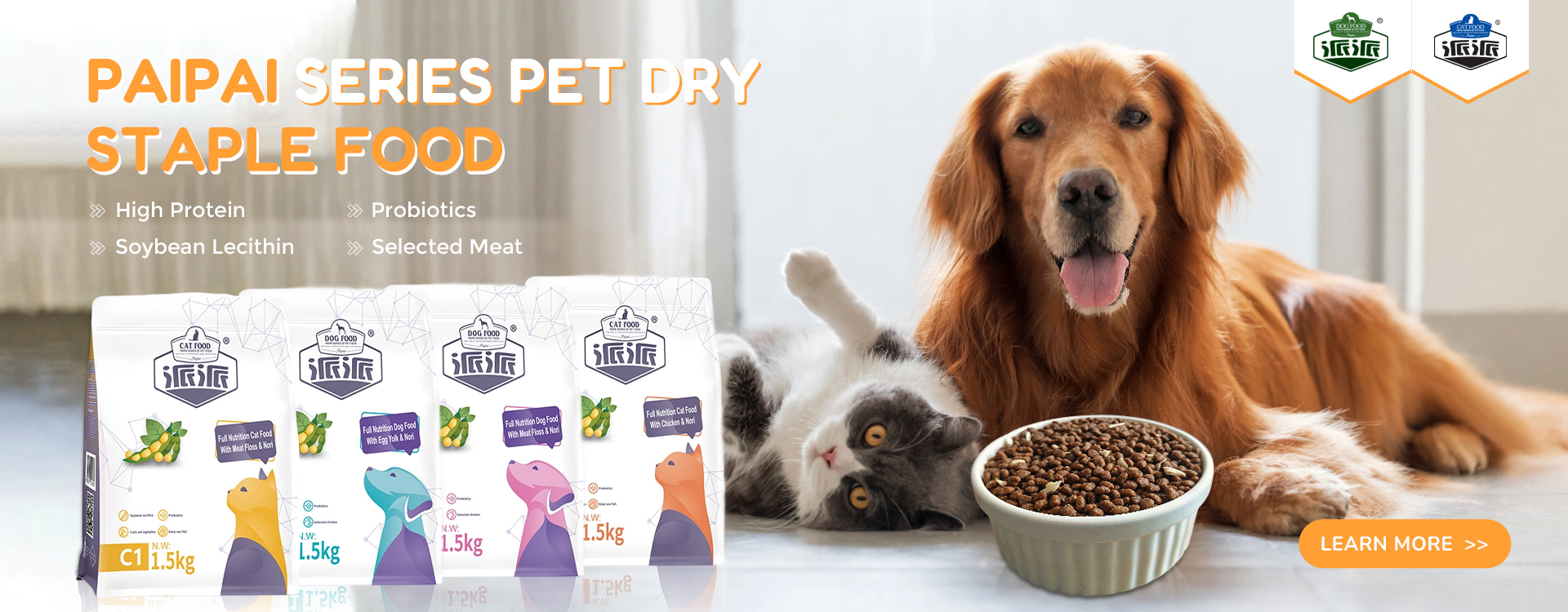 Crunchy & Nutritious Pet Dry Food for All Breeds, Oudi Pet Food