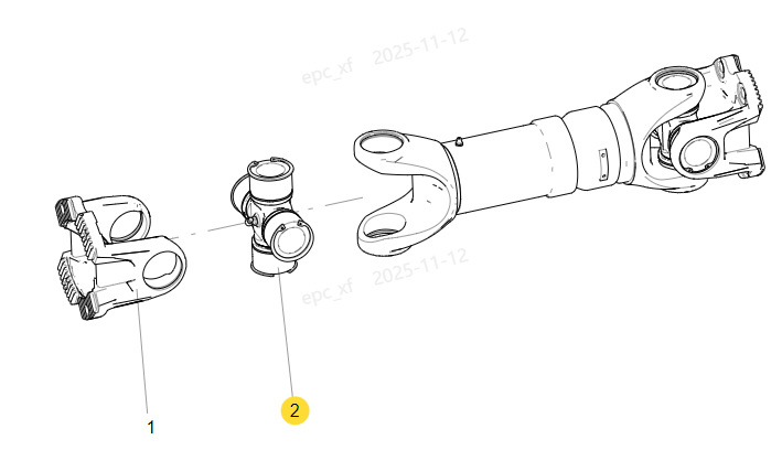 Universal Joint Cross Shaft WG9319313250 For Sinotruk HOWO Truck Parts