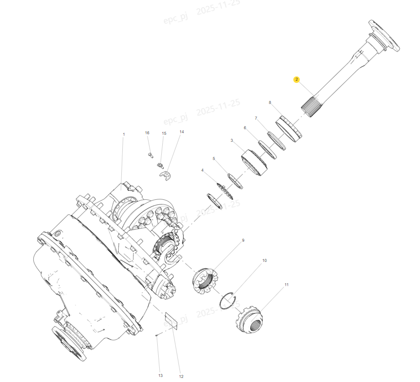 Brake Shoe AZ450045000053 For Sinotruk AC16 Drive Axle Parts