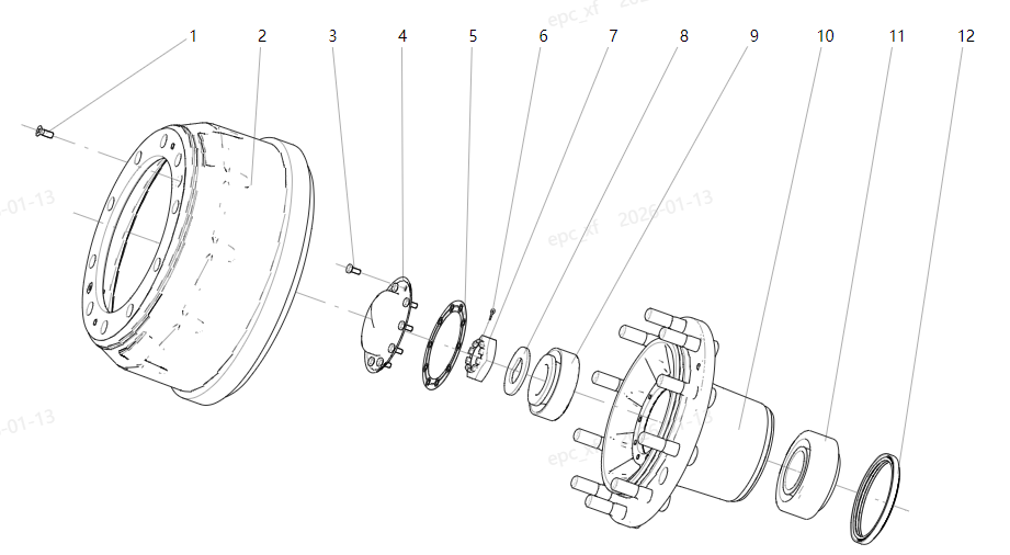 Sinotruk VGD95 Front Axle Brake Lining Wear Alarm Sensor Extreme Alarm ...