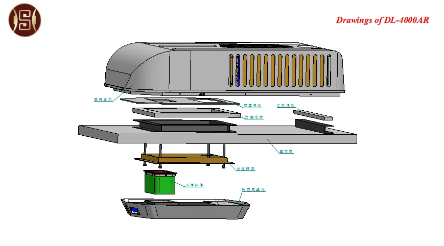 Topleader AC 220V air conditioner for locomotive machinery