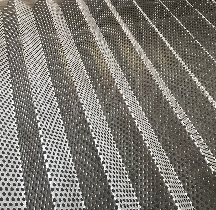 How to calculate the open area ratio of perforated metal sheets?